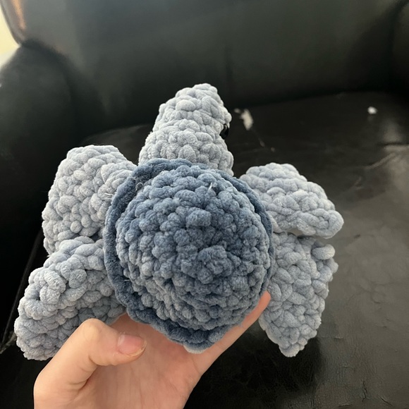 Handmade | Art | Crochet Blue Turtle | Poshmark